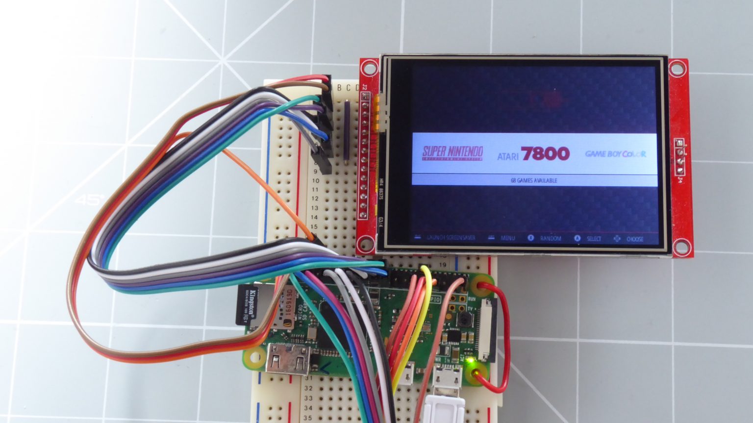 RetroPie on a Raspberry Pi Zero at 50FPS on an SPI LCD Screen With ...