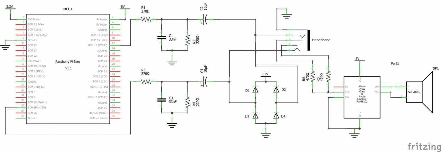 Raspberry Pi Zero Sound Output – Add Analog Sound Through a Headphone ...
