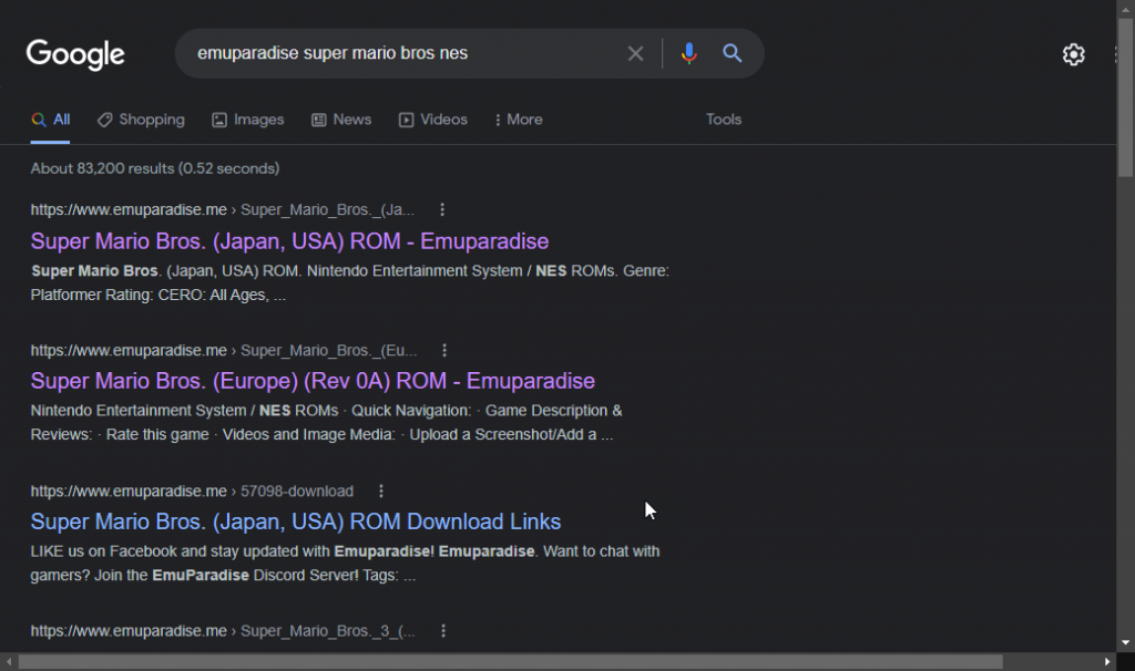 Emuparadise Links Are Still Working! Get your retro games ROMs here ...