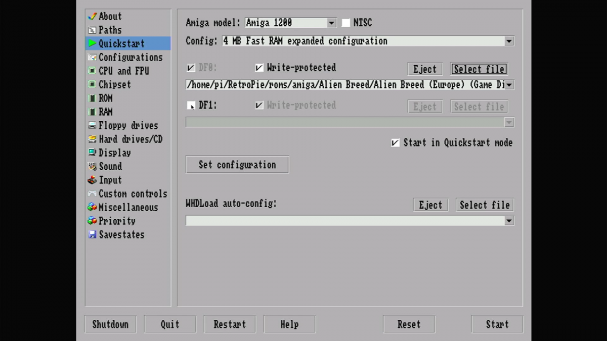 Commodore Amiga Emulation in RetroPie Using AmiBerry on the Pi Zero 2W ...