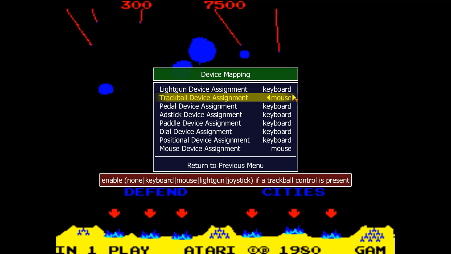 Mame – Use mouse control for trackball, light gun and dial games ...
