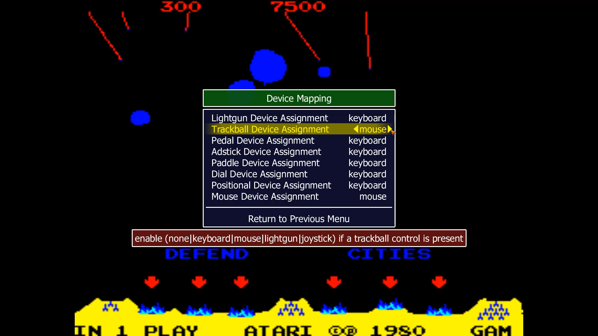 Mame – Use mouse control for trackball, light gun and dial games ...