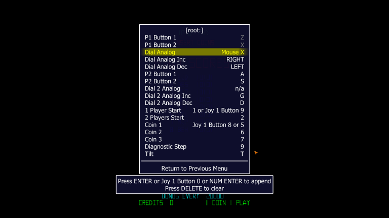Mame – Use mouse control for trackball, light gun and dial games ...
