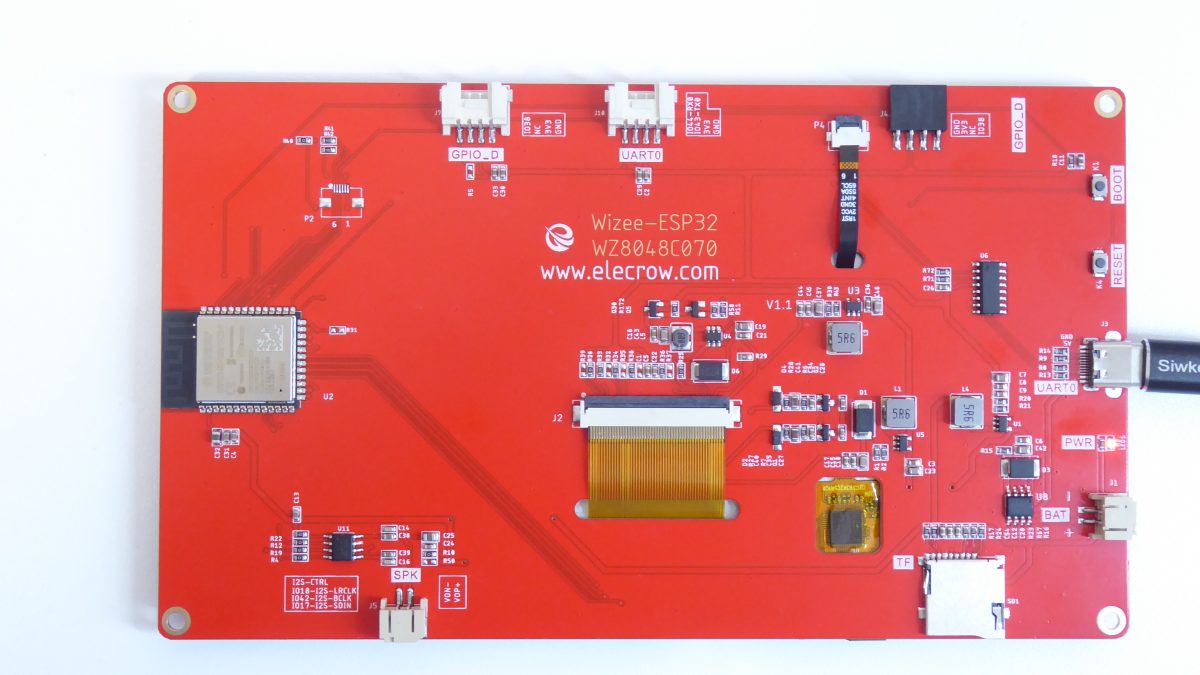 ESP32 + 7in LCD + Fast RGB Interface – 30 fps frame rate – Bytes N Bits